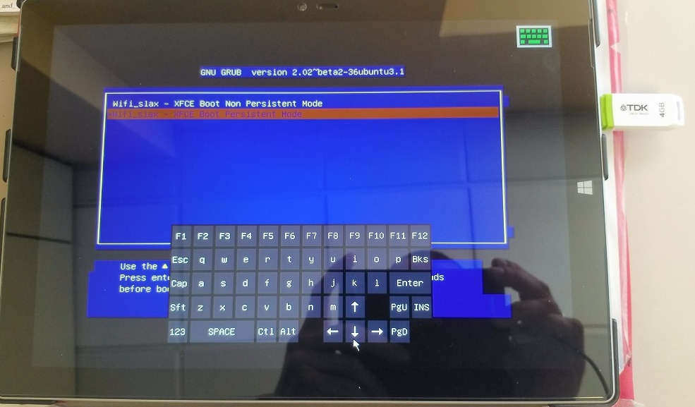 Wifislax en Microsoft Surface Pro 3 (live USB) UEFI y Secureboot ...