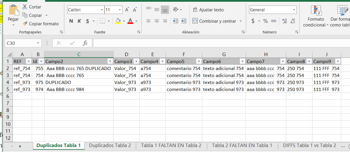 Comparar tablas excel (con access) – Abraza la Web